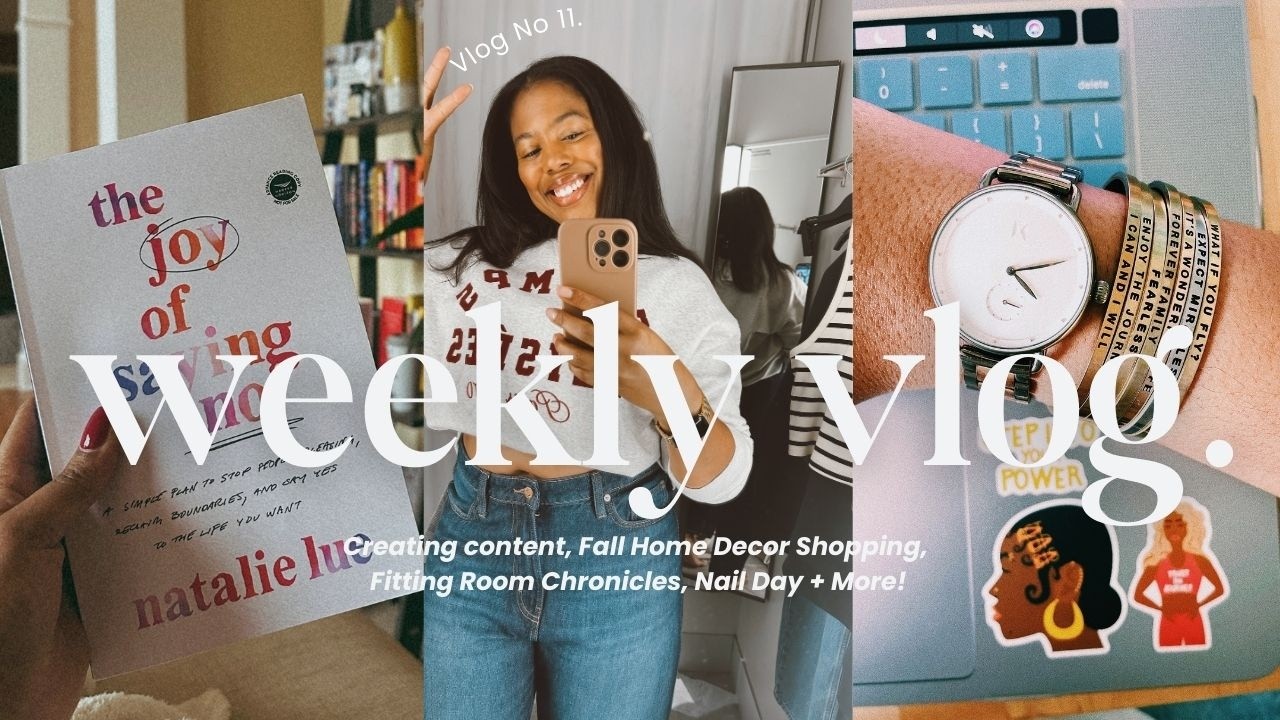 VLOG: Creating Content, Fall Home Decor Shopping, Updating My Wardrobe ...