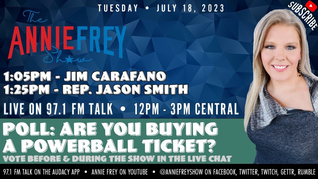 Sound of Freedom, Biden Whistleblowers, Powerball • Annie Frey Show 7 ...