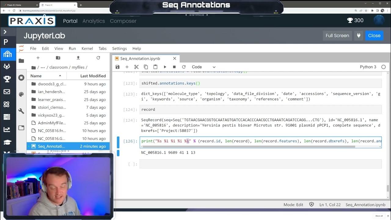 Python - Secuence Annotation Pt 4 - VDB Computational Biology - YouTube