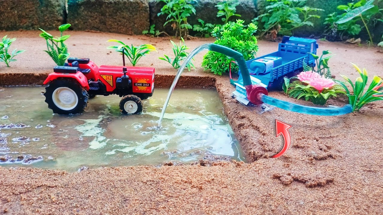 diy make mini water pump science project | diy tractor rotavator | mini ...