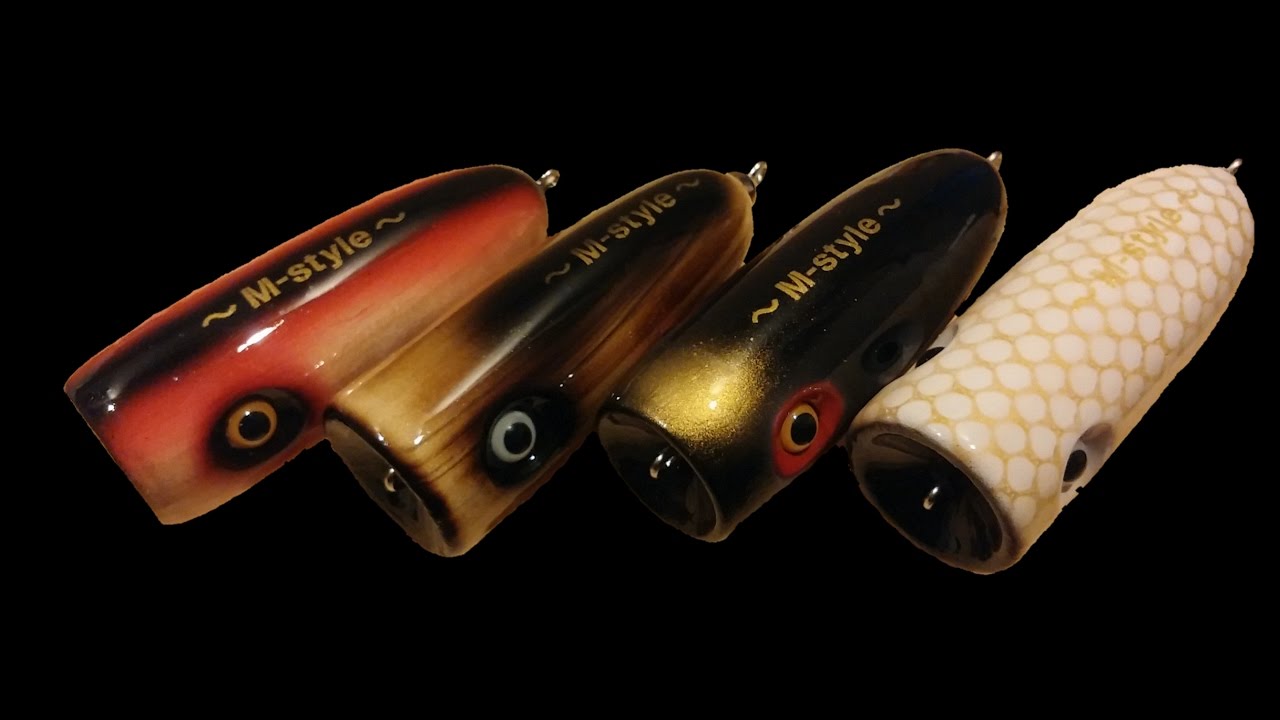 M-style Lures ポップクレイジー ハンドメイドルアー - YouTube