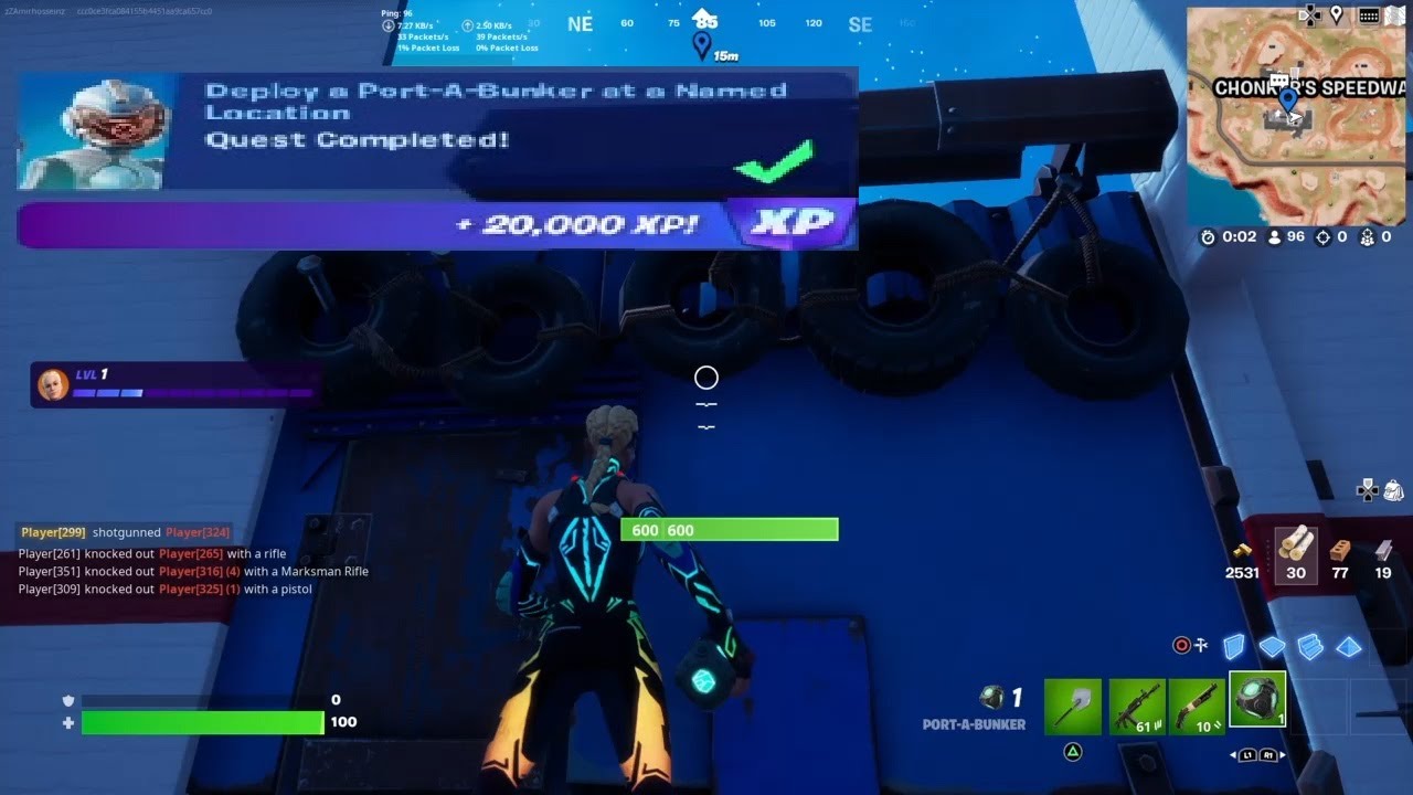 How to Deploy a Port A Bunker at a Named Location Fortnite - YouTube