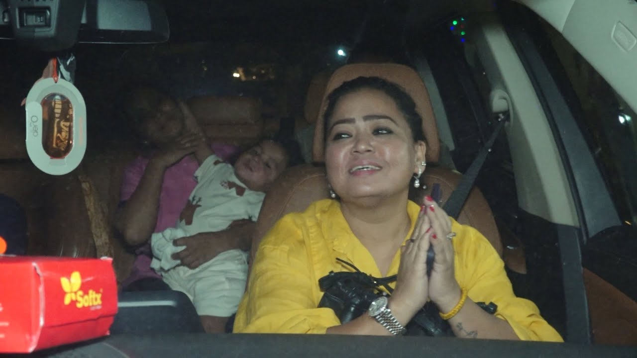 Bharti Singh With Son Laksh Singh Spotted In Andheri Post Her Shoot ...