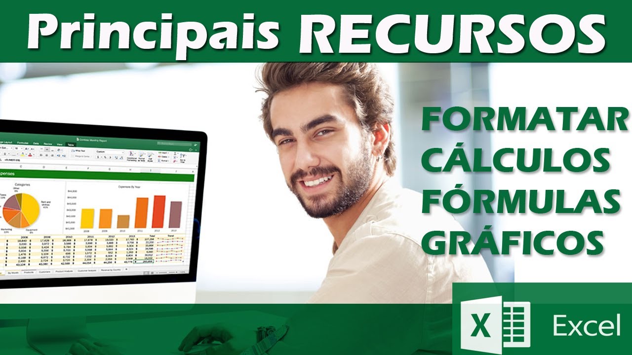 Aprenda o básico do Excel- Cálculos, Fórmulas, Funções e Gráficos ...