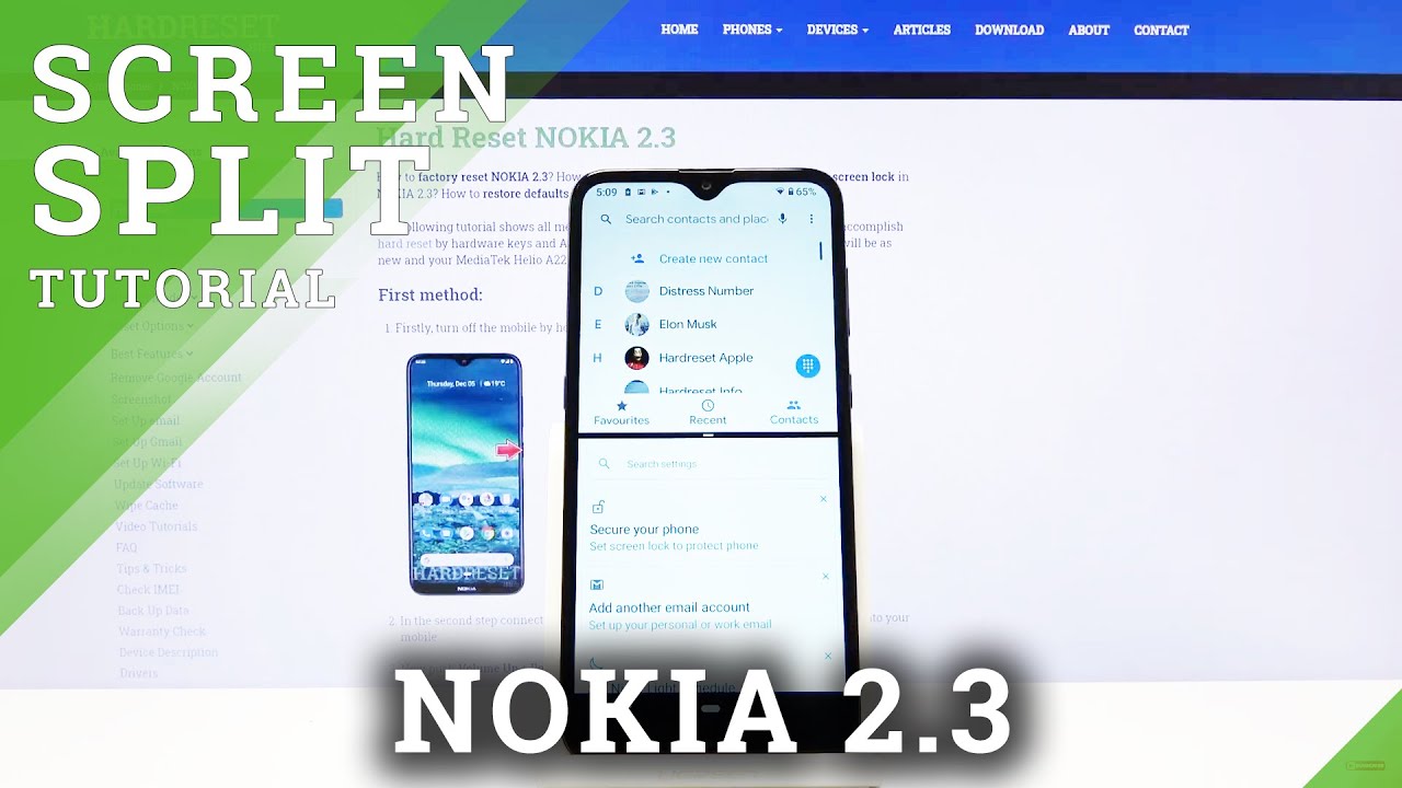 How to Split Screen on Nokia 2.3 - Dual Screen - YouTube