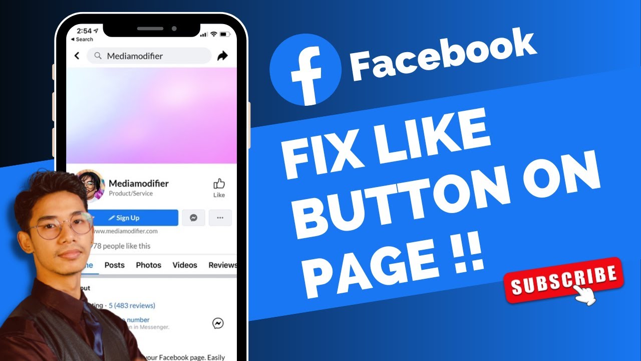How To Fix Like Button On Facebook Page ! - YouTube