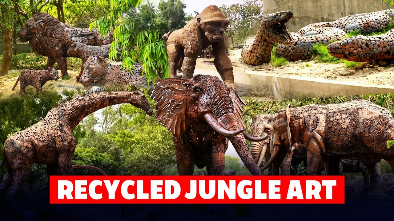 Noida’s Jungle Trail – 700 Sculptures from Scrap! | Business Tamizha ...