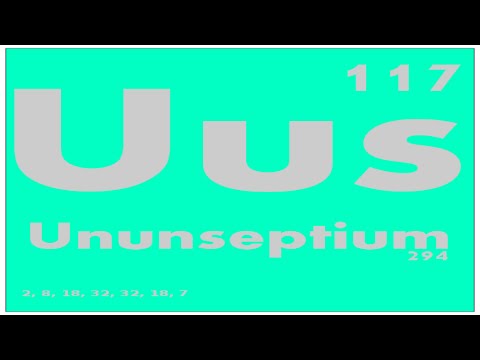 STUDY GUIDE: 117 Ununseptium | Periodic Table of Elements - YouTube