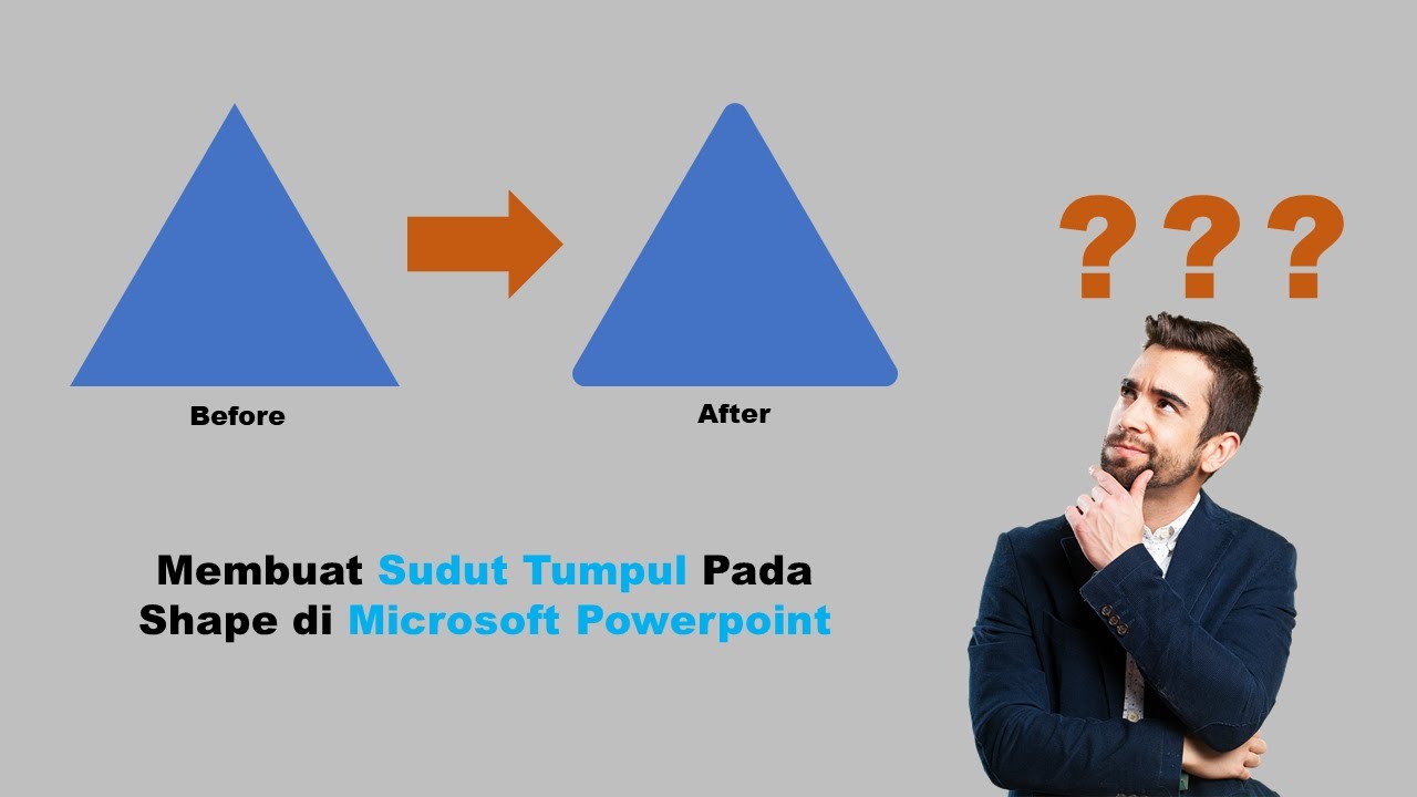 Cara Membuat Sudut Tumpul Pada Shape di Microsoft PowerPoint - YouTube