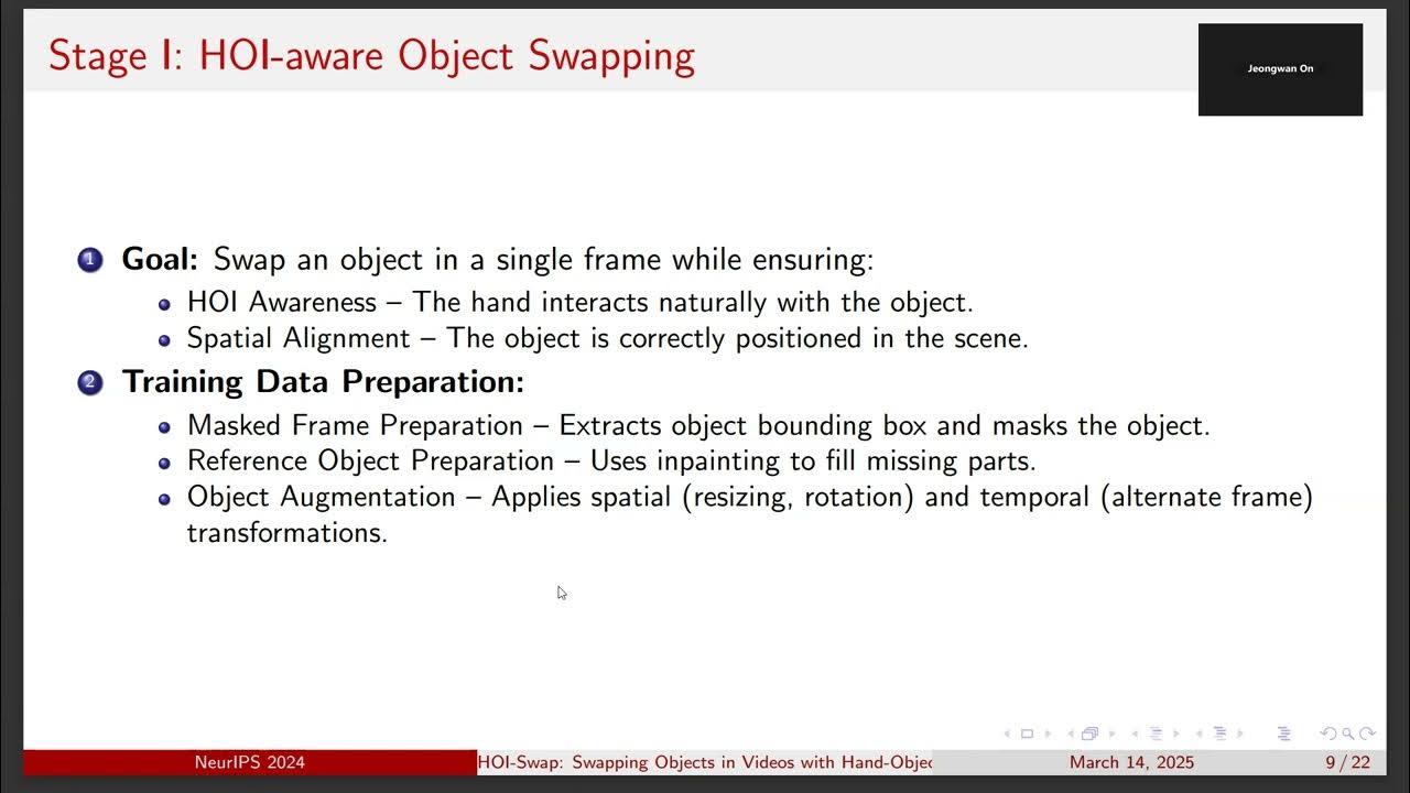 HOI Swap Swapping Objects in Videos with Hand Object Interaction Awareness - YouTube