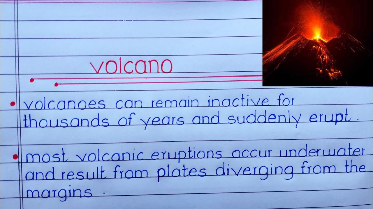10/20 lines about volcano in english | essay/paragraph on volcano in ...