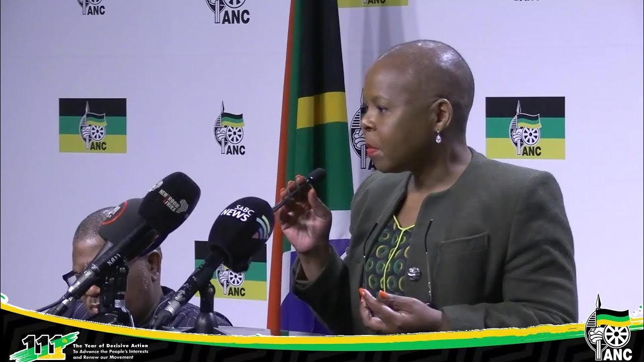 [WATCH LIVE] ANC Secretary General, Comrade Fikile Mbalula, briefs members of the media on the ...