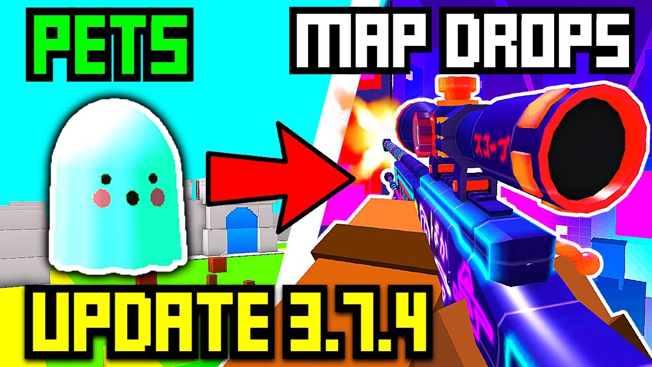 Krunker Update 3.7.4 (Party Games, New Pets, Map drops skins) Free spin ...