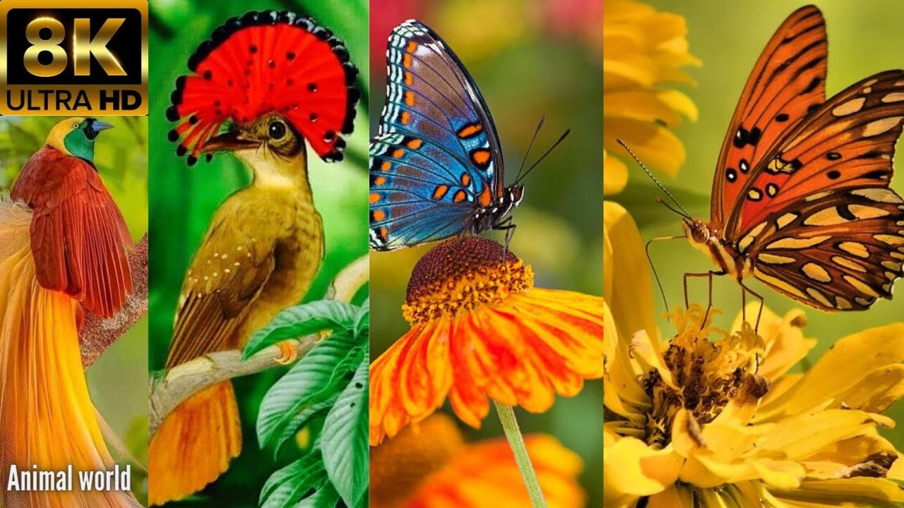 THE GREATEST ANIMALS 8K Insect LIFE - Relaxing ambient music of the ...