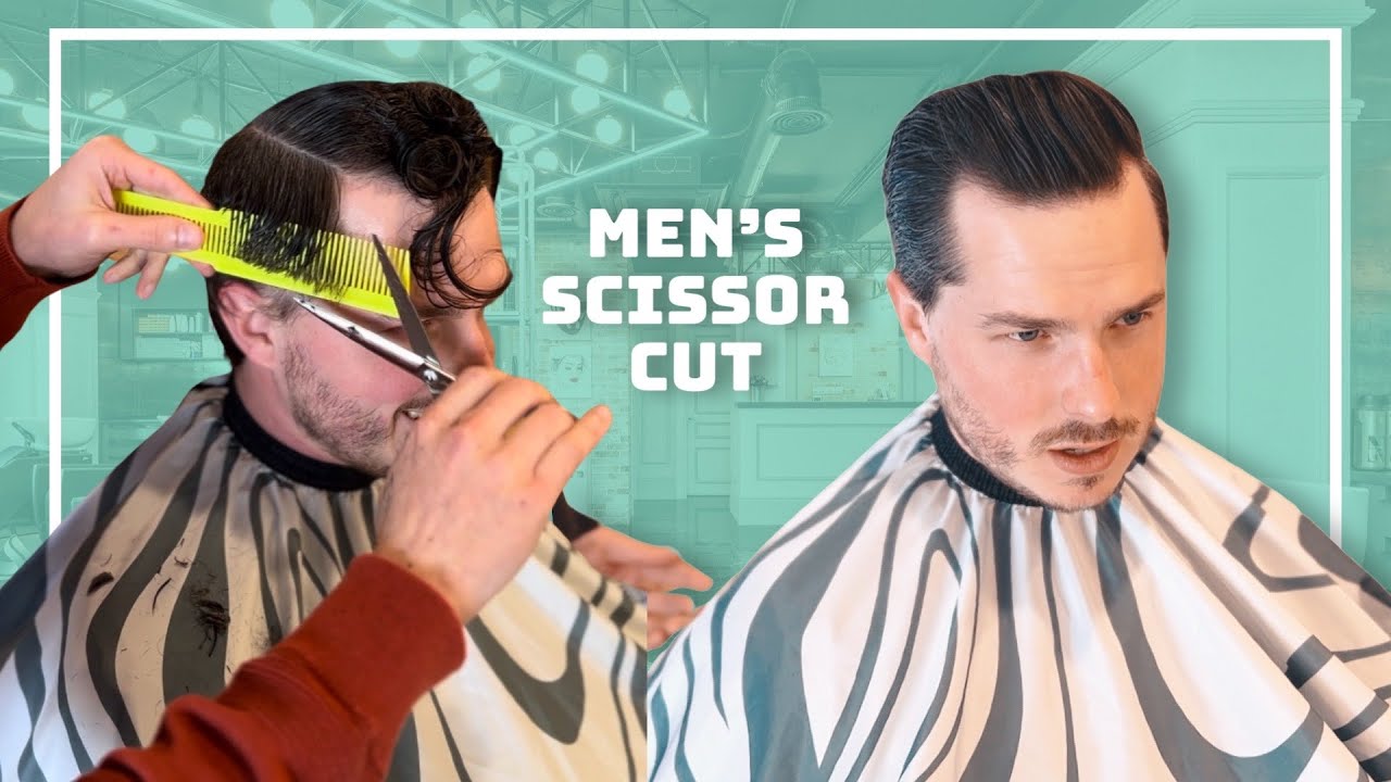 Master The Art Of Men's Haircutting With Scissors ️ - Step-by-step ...