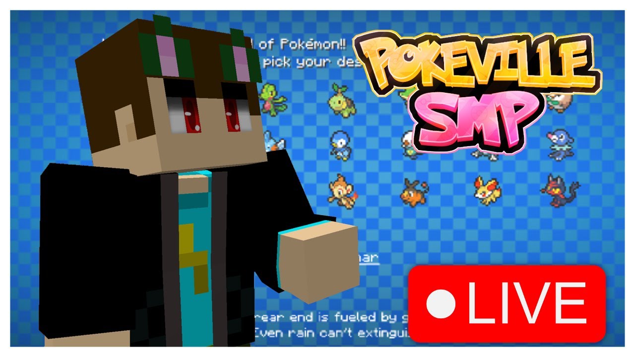 First time on the PokeVille SMP [STREAM 1] - YouTube