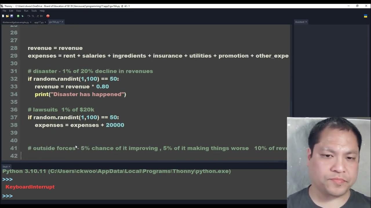 Python Level 1 - Groundwork 18A - Simulations - YouTube
