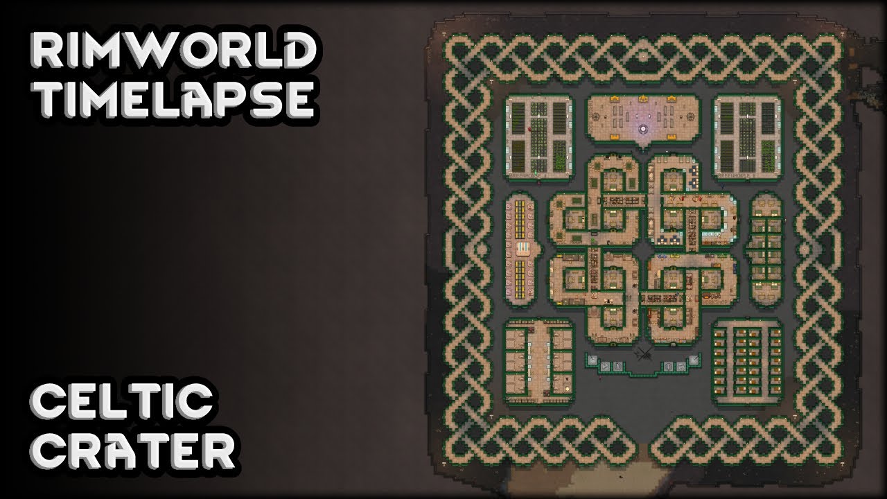RimWorld Timelapse | Celtic Crater | 9 Year Modded Colony - YouTube