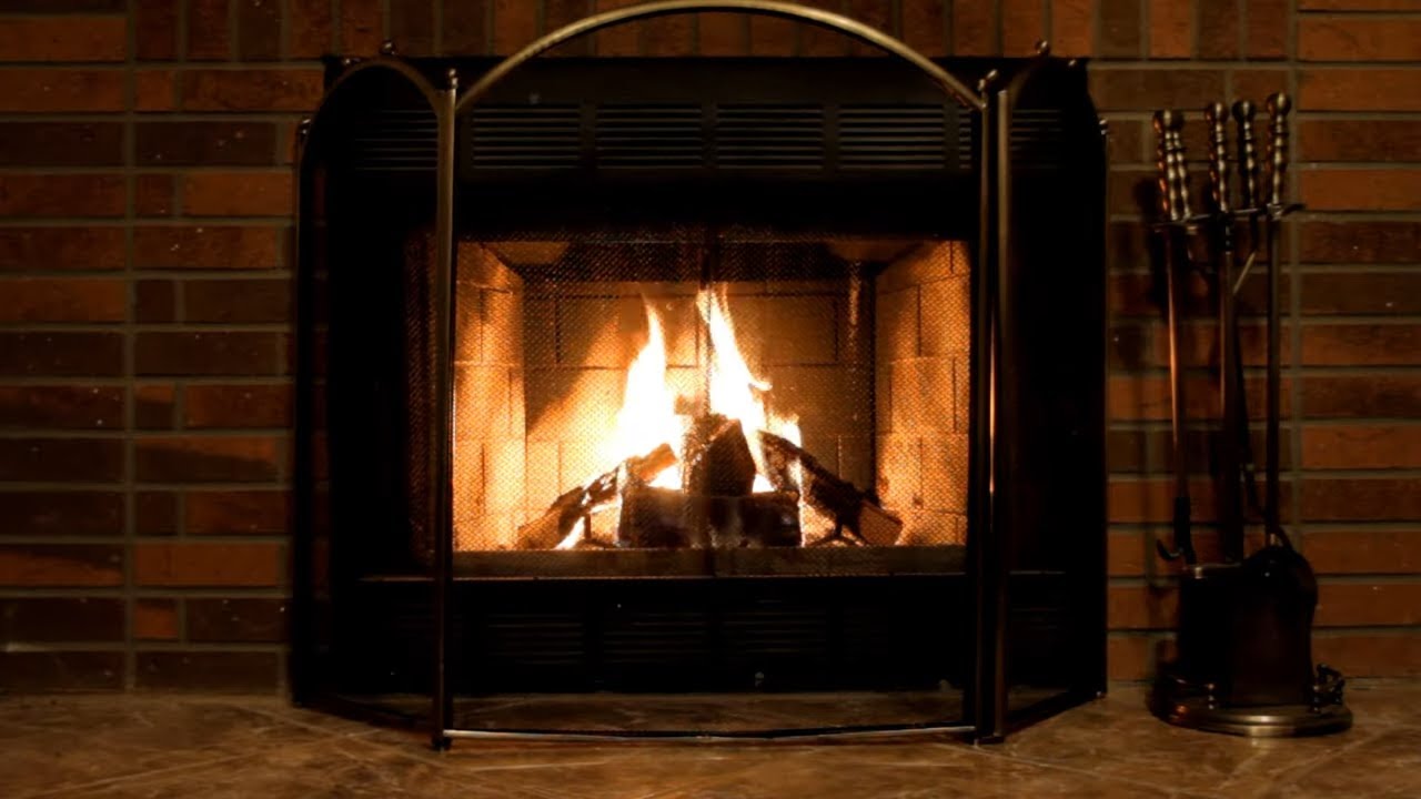 Cozy Fireplace Ambience - Relaxing Fireplace Sounds 10 HOURS - Burning ...