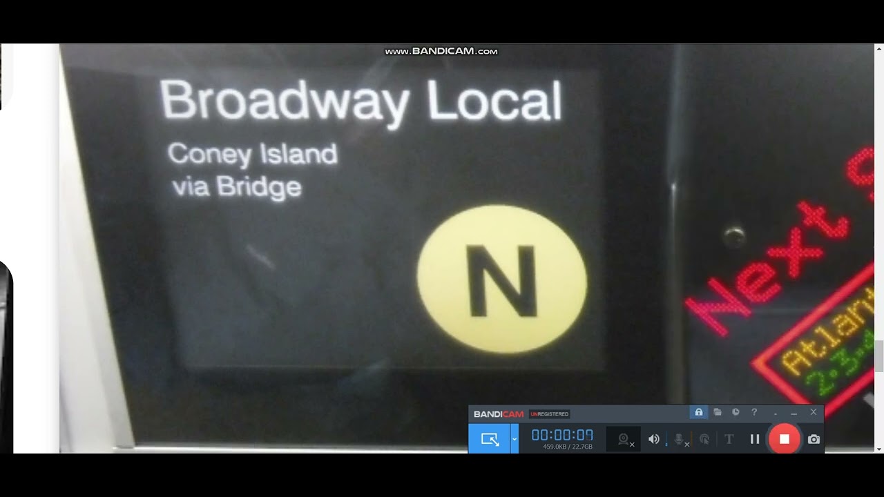 MTA Nyc subway R160 N Train with The Next & Last Stop Is Announcements ...
