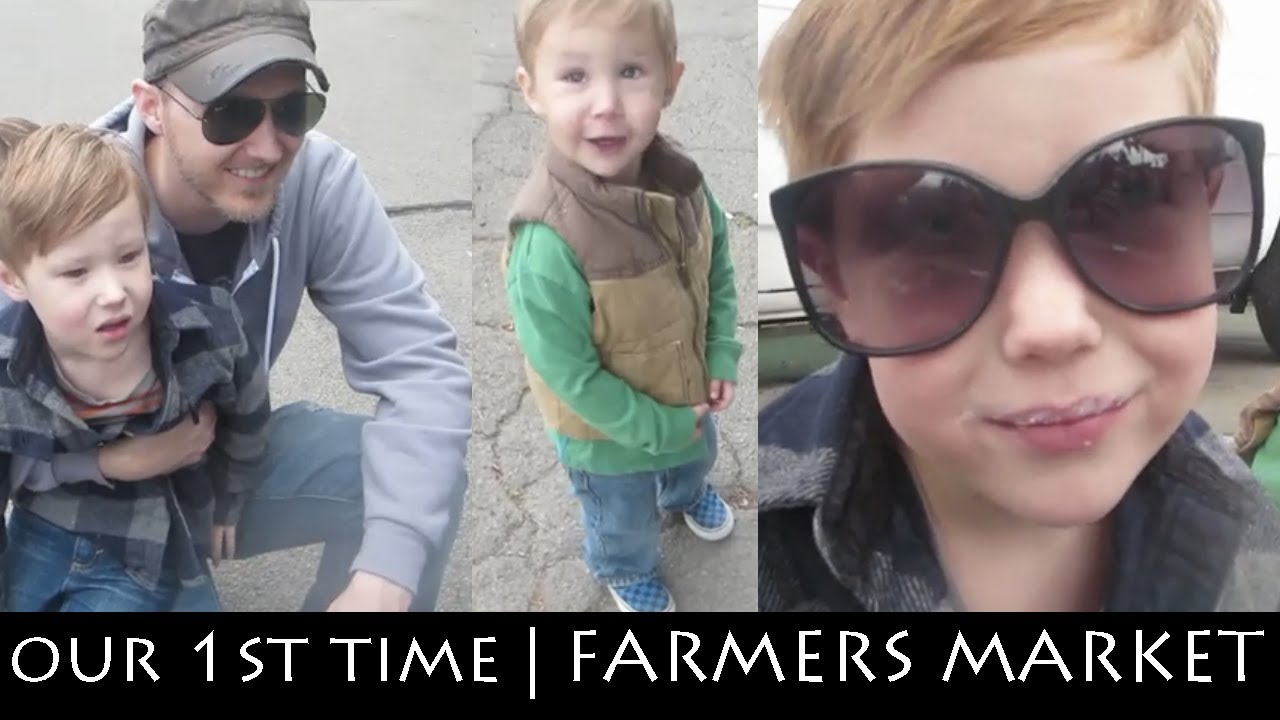 OUR FIRST TIME at the farmers market | stomach HAUL - YouTube