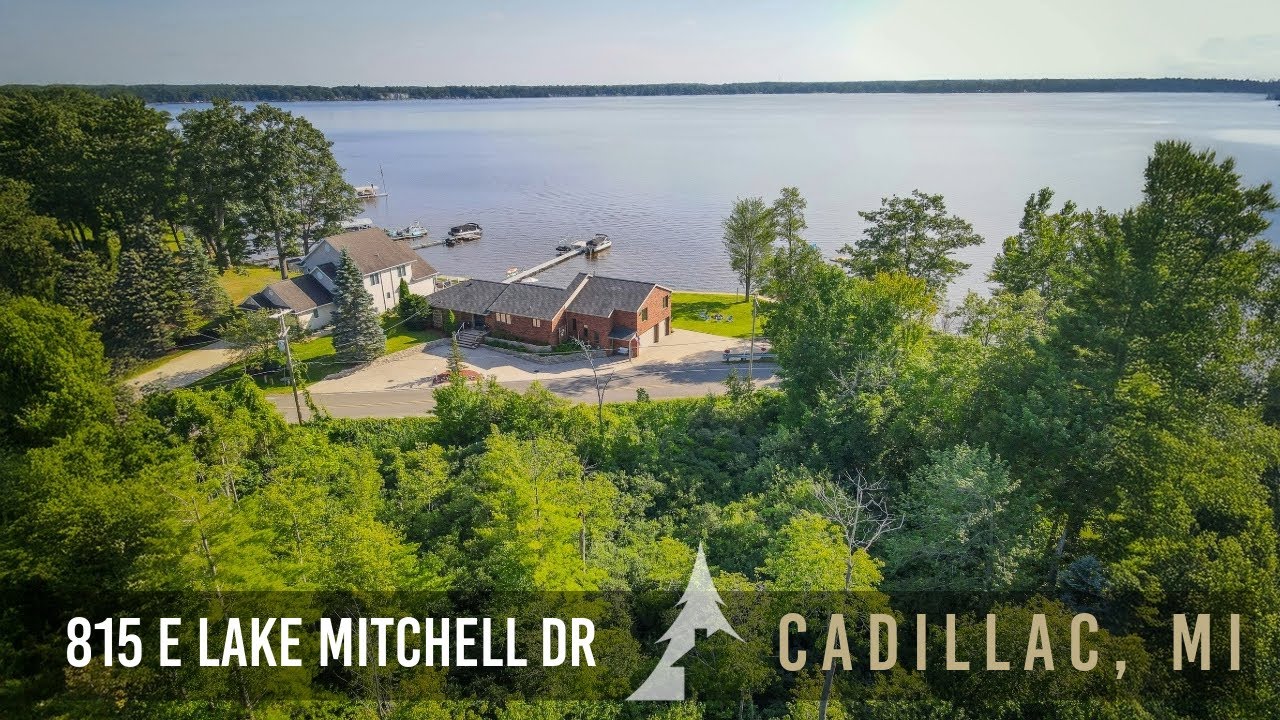 $1.2 M | Lakefront 4,827 Sq Ft Home! | 815 E Lake Mitchell Dr, Cadillac ...