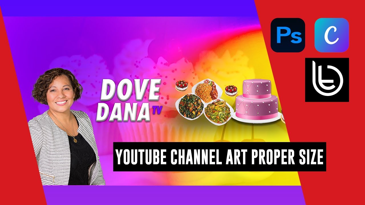 How to Make YouTube Modern Channel Art Using Adobe Photoshop 2020 - YouTube