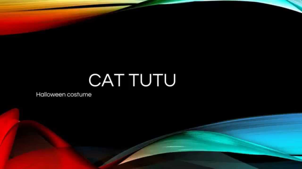cat tutu for halloween - YouTube