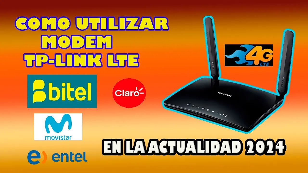 UTILIZANDO MODEM ROUTER 4G LTE TP LINK EN PLENO 2024 🔥🔥 - YouTube