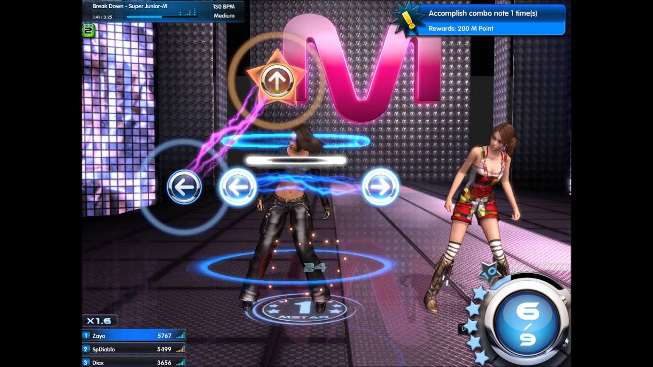 Nurien Mstar Gameplay: Super Junior - Break Down (Intermediate) - YouTube