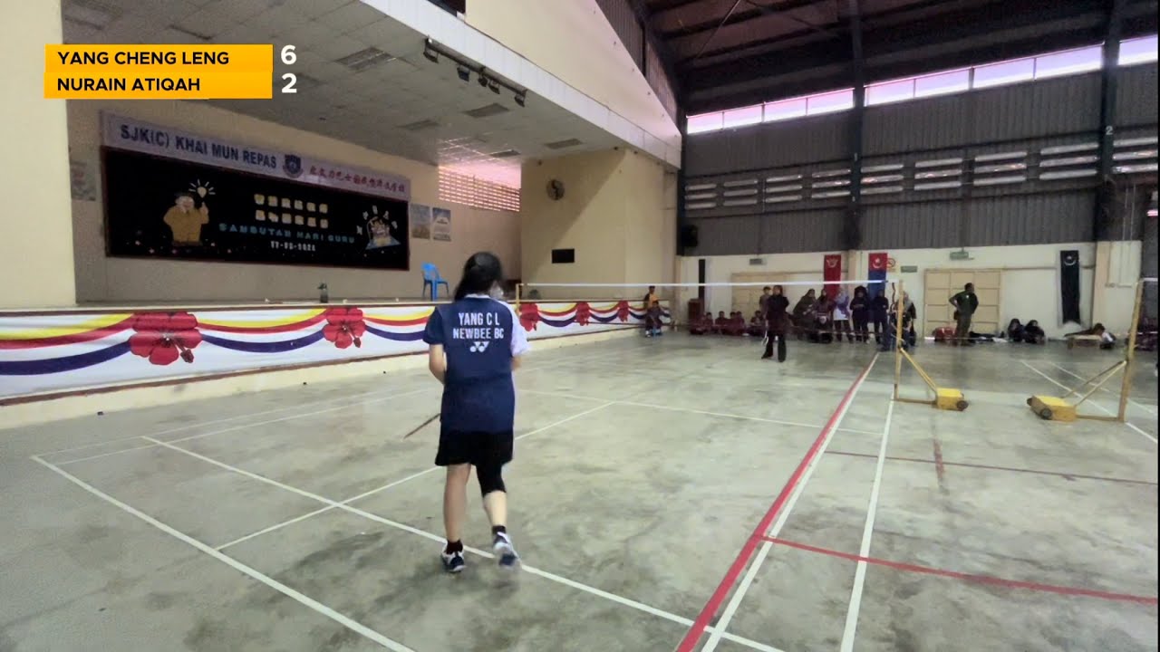 [R16] Yang Cheng Leng (Newbee BC) vs Nurain Atiqah (Bukit Tinggi) - Badminton MSSD Bentong - YouTube