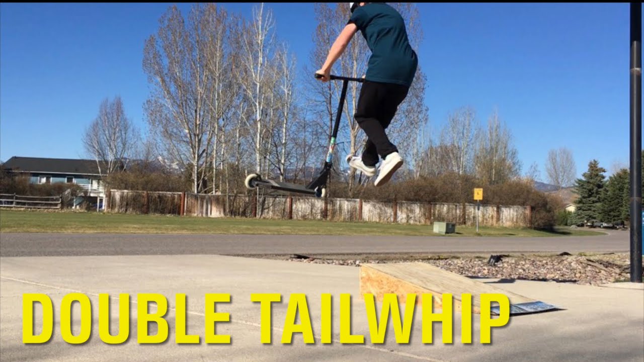 MY FIRST EVER DOUBLE TAILWHIP ON SCOOTER - YouTube