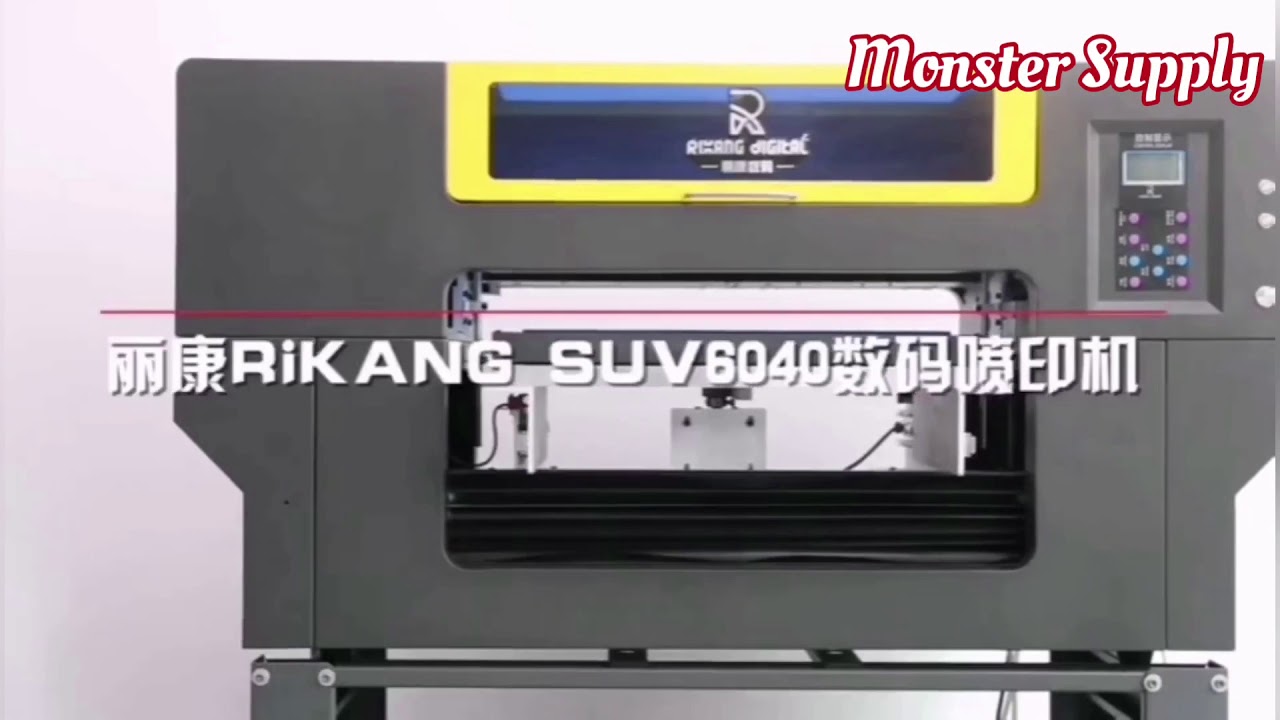 UV 6040 Flatbed Printer - YouTube