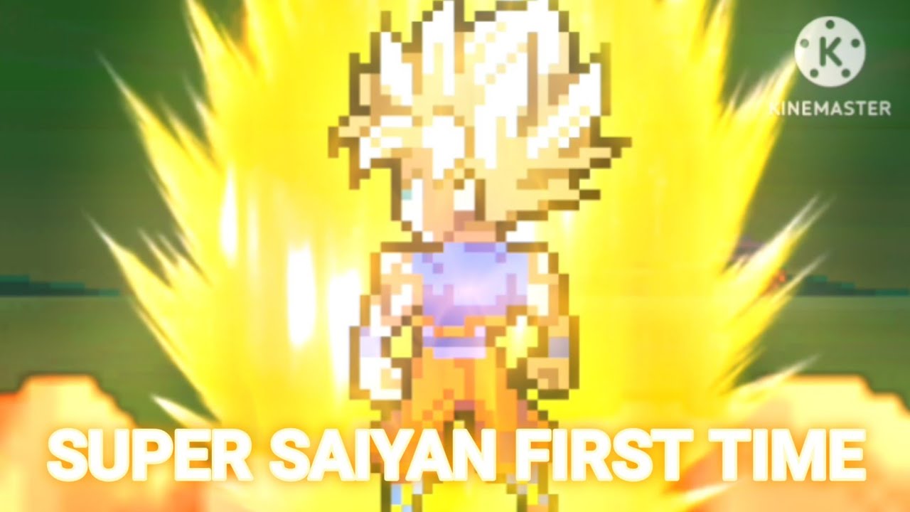 Goku first time super saiyan transformation | Sprite animation - YouTube