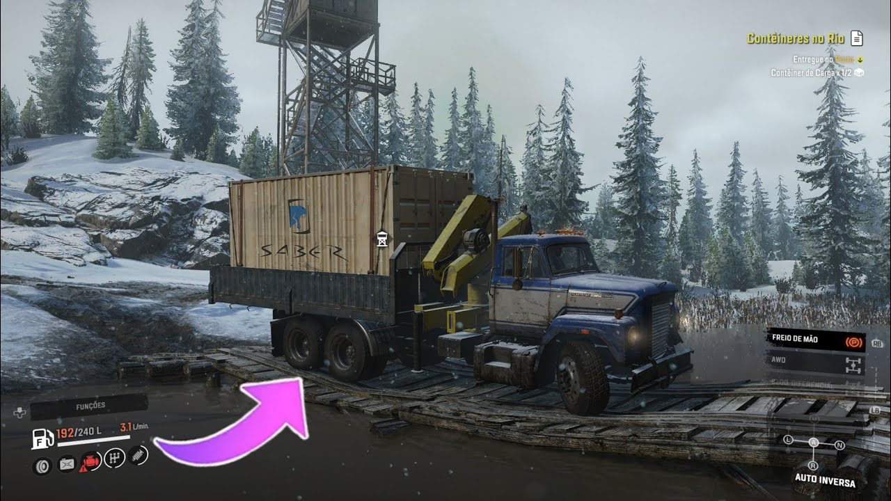SNOWRUNNER|missão containers no rio - YouTube