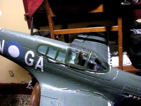 FMS P-40 Sliding canopy - YouTube