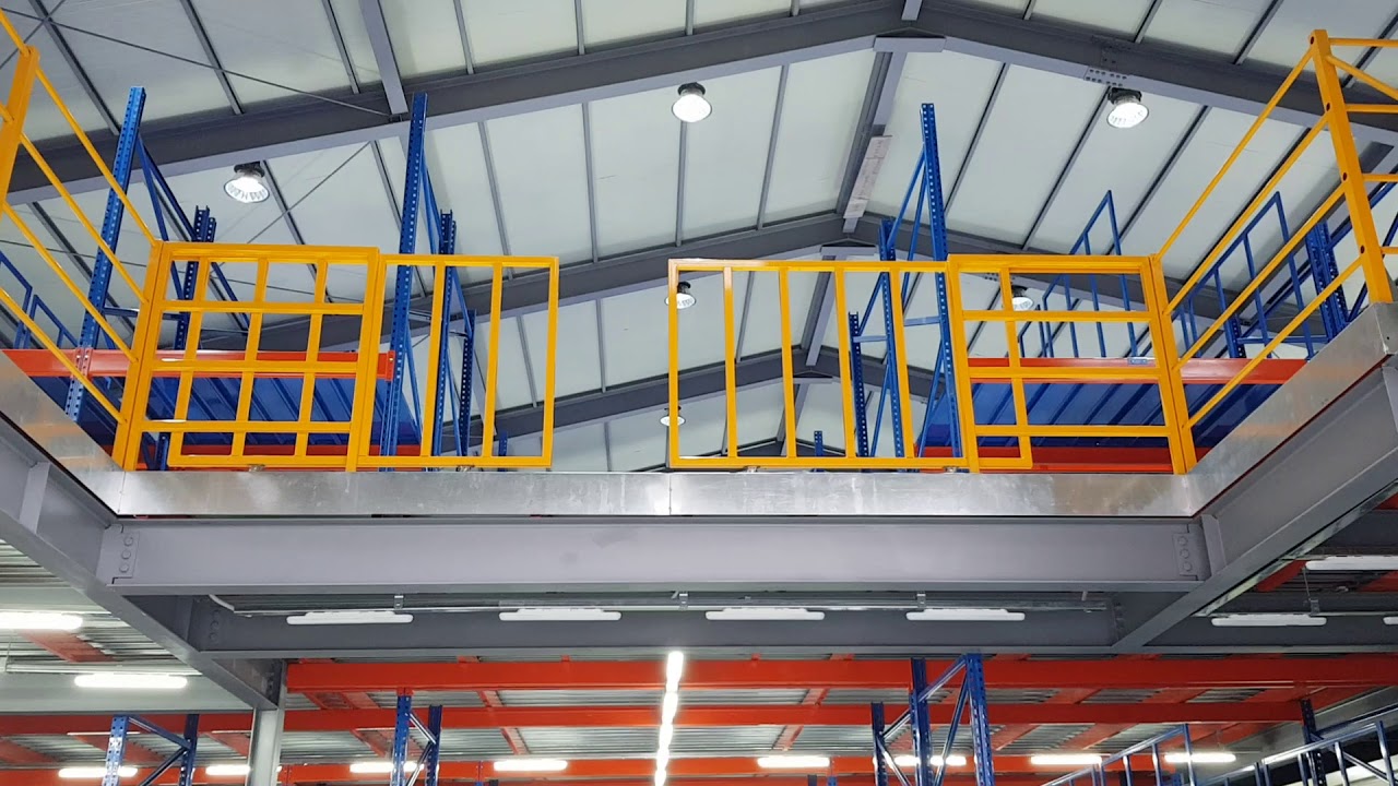 warehouses multiple storage pallet racking system - YouTube