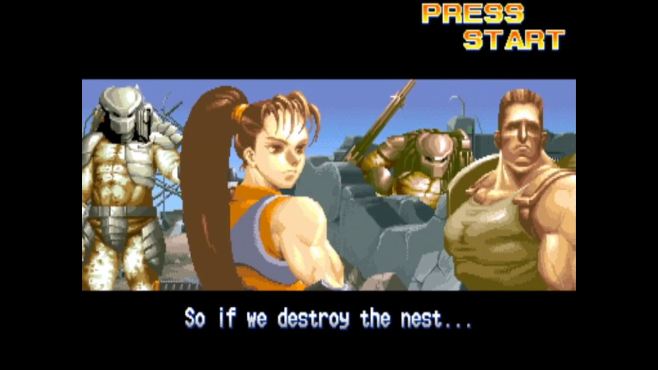 Alien vs Predator cps2 long play parte 1 part 1 - YouTube