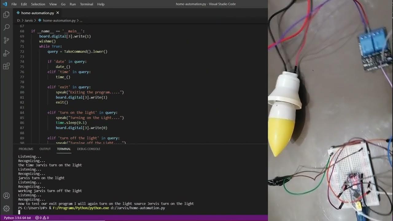 21. Final Test using Jarvis | Home Automation using Arduino, Smart ...