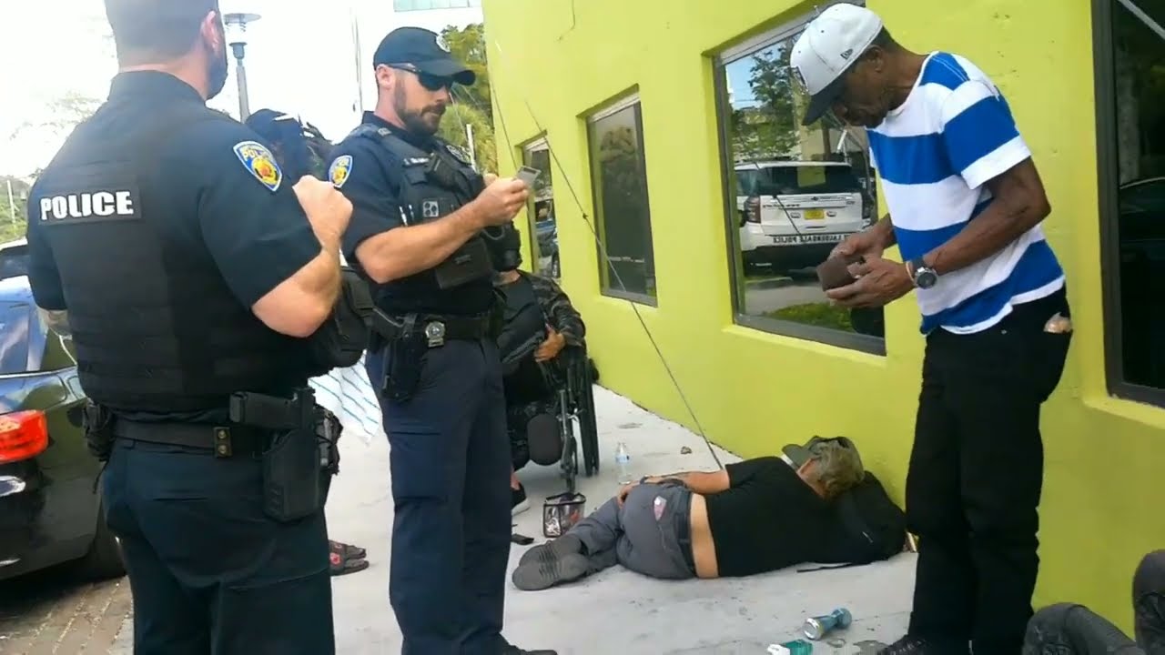 COP IS HERE TO HELP THE HOMELESS BY WRITING TICKETS! - YouTube