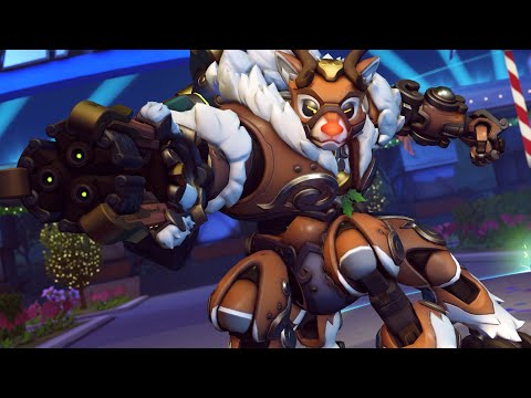 REINDEER Orisa skin 「 Overwatch Winter Wonderland 2021 Costume ...