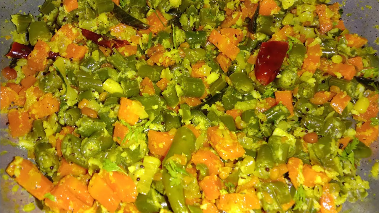 mixed vegetables palya - YouTube