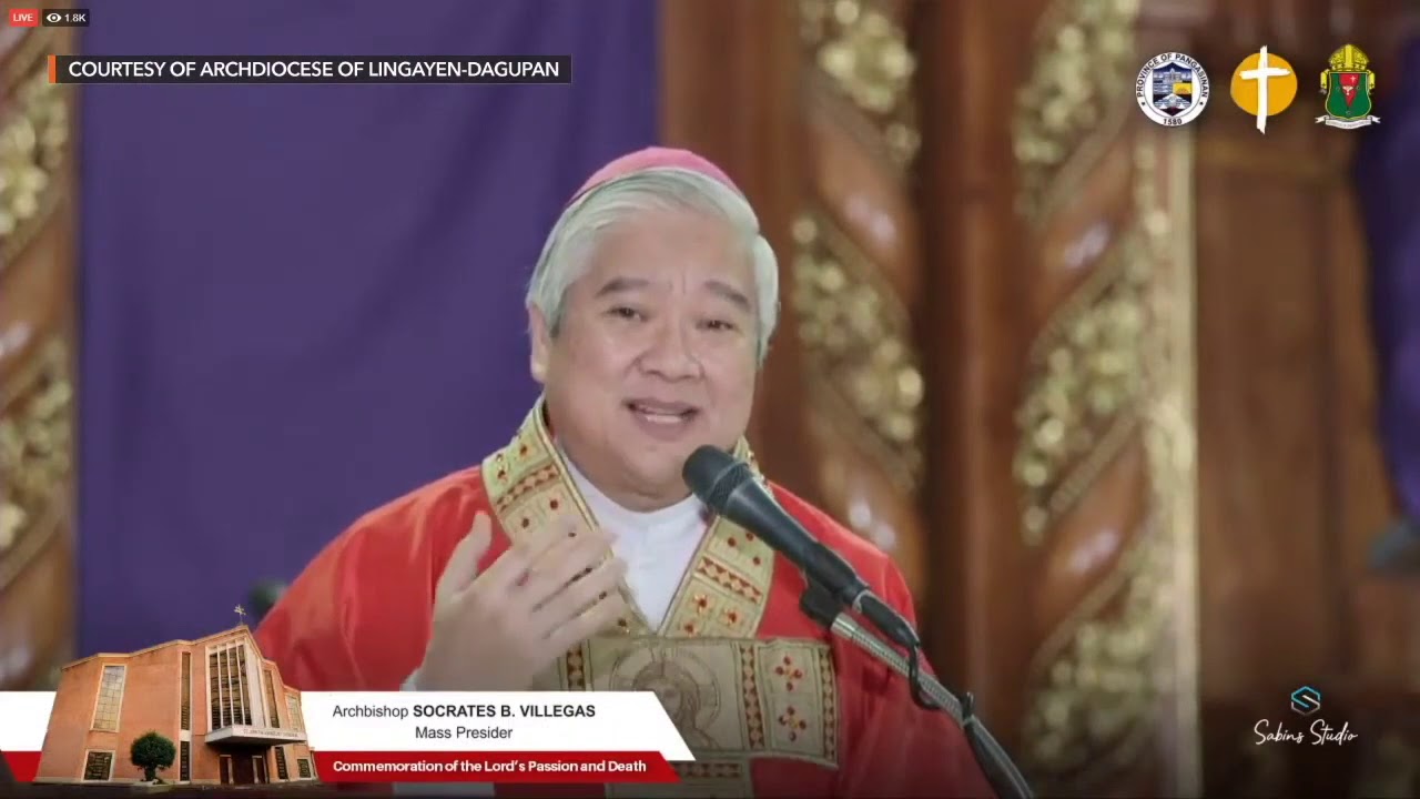 Archbishop Soc Villegas delivers homily for Good Friday 2020 - YouTube