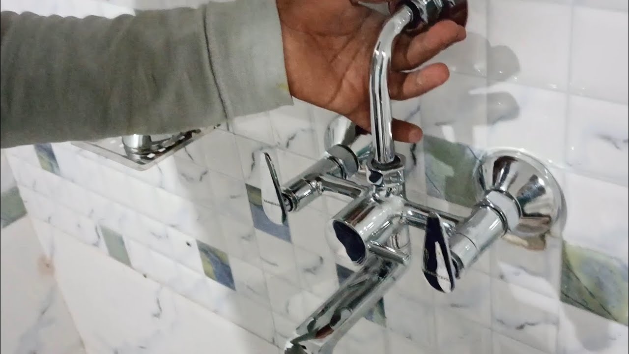 How To Install Wall Mixer Tap Fitting ! Wall Mixer Fitting! अपने भी ...