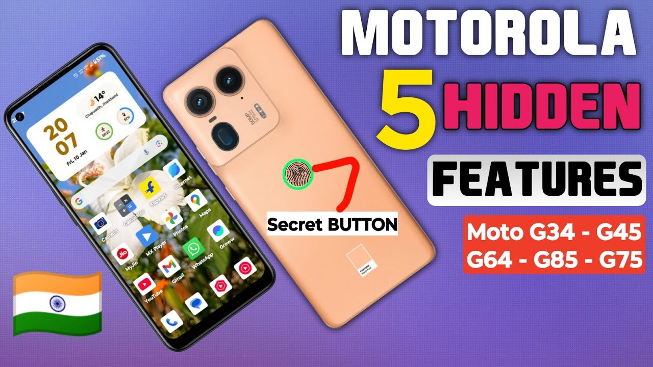 Secret 5 Hidden Features All Motorola smartphones Motorola hidden ...