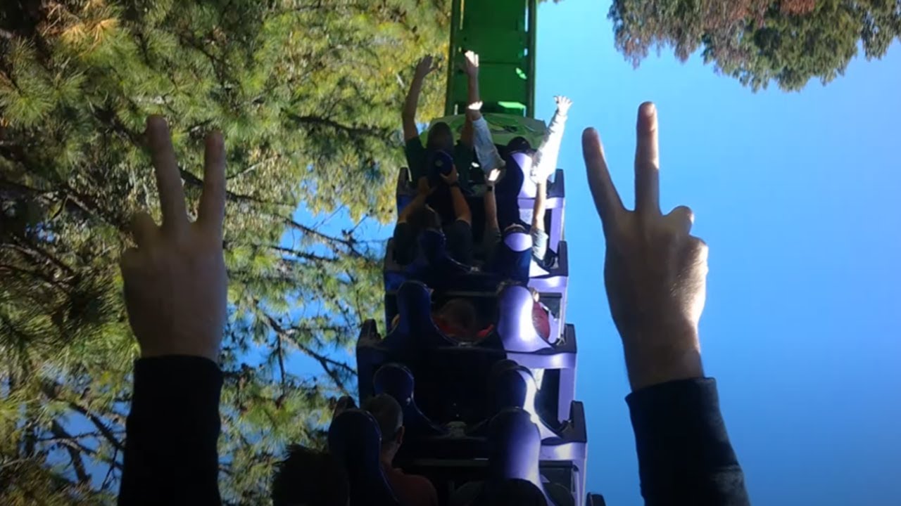 Riddler Mindbender - Six Flags Over Georgia - Back Row (4K HD POV ...