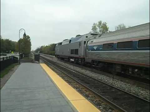 AMTRAK Hiawatha Service Train No 335 At Glenview, IL, 2012 - YouTube