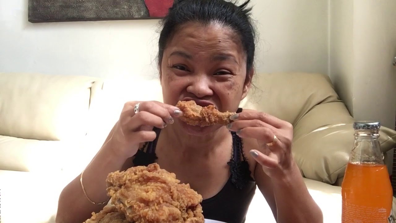 Miss D DOUBLE SPICY fried chicken challenge!!! - YouTube