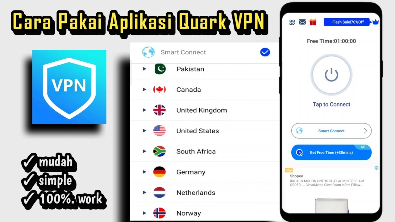 Cara Pakai Quark VPN || Mudah Bangatt - YouTube