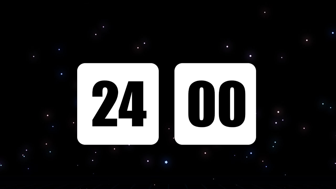 24 Minute Countdown Timer (with Alarm) - YouTube